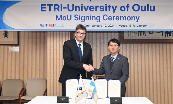 [포토뉴스]ETRI, 핀란드 오울루 대학과 6G 기술 협력 MoU 체결